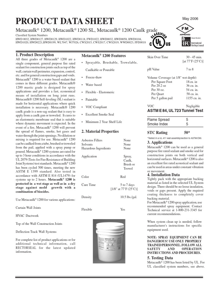 Metacaulk 1200 | PDF | Implied Warranty