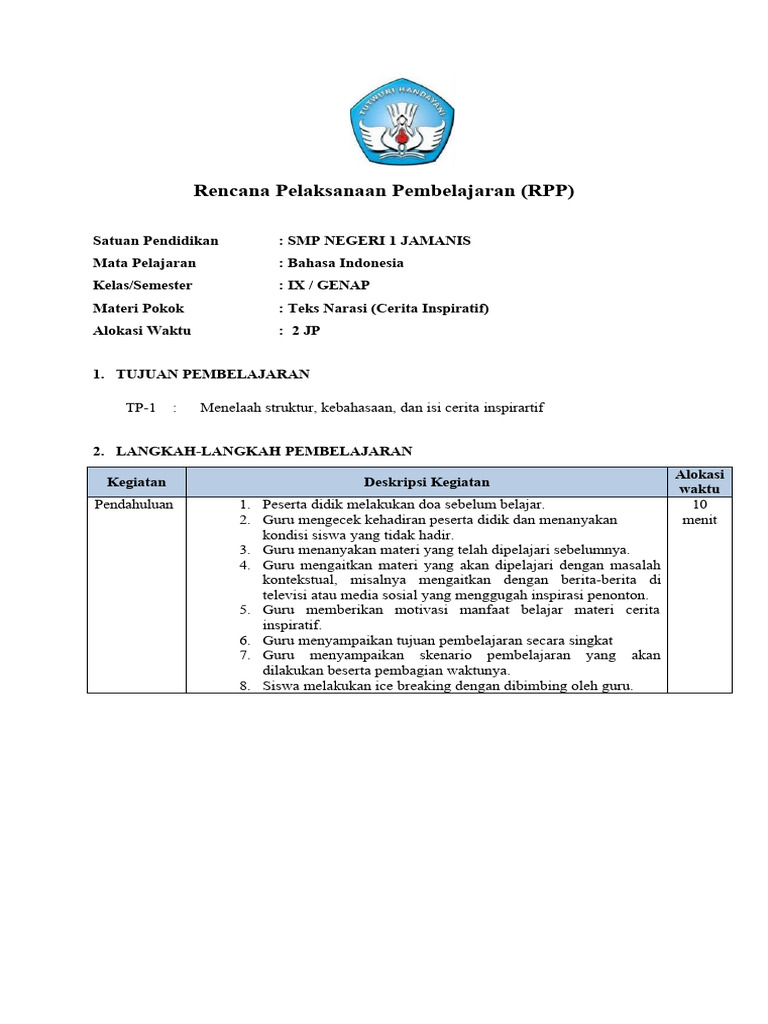 Modul Ajar Fix Cerita Inspiratif DG TTD | PDF