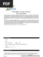 Metacognitive Awareness Inventory (MAI) | PDF | Metacognition | Reading ...