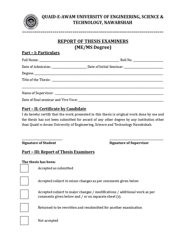 Evaluation Form Final Viva Voce MEMS | Download Free PDF | Thesis ...