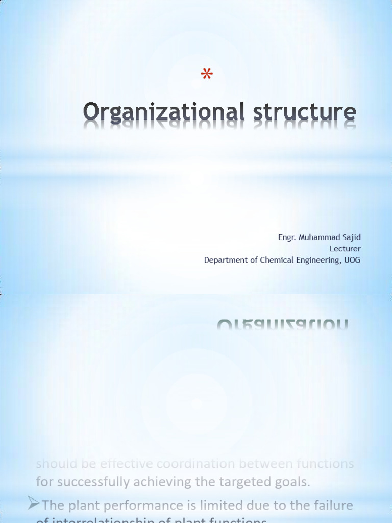 Organizational Structure of Maintenance | PDF | Organizational ...