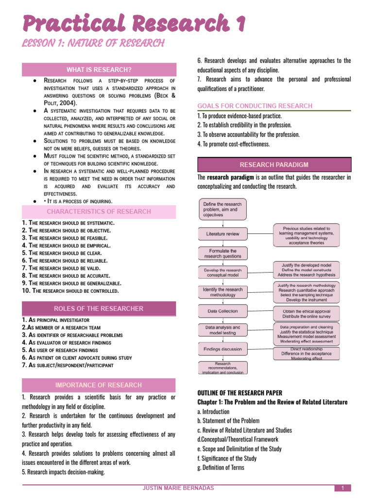 practical research 1 reviewer.docx | PDF | Qualitative Research | Quantitative Research