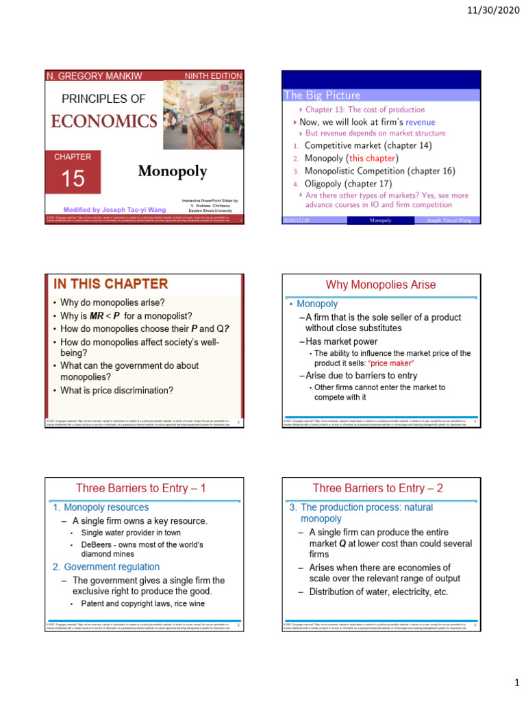 Topic 11 Monopoly | PDF | Monopoly | Profit (Economics)