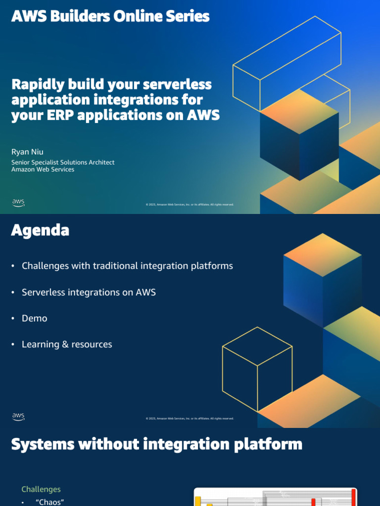 Handout - Build Your Serverless Application Integrations For Your ERP Applications On AWS | PDF ...
