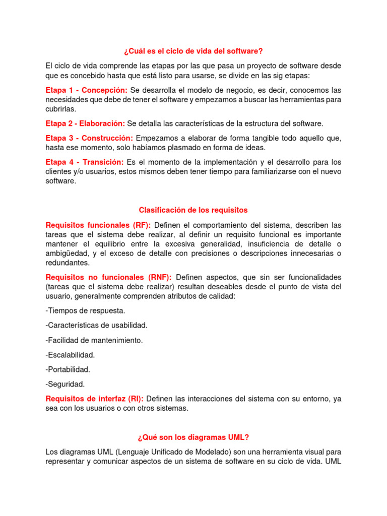 Resumen Ingeniería de Software | PDF | Software | Scrum (desarrollo de ...