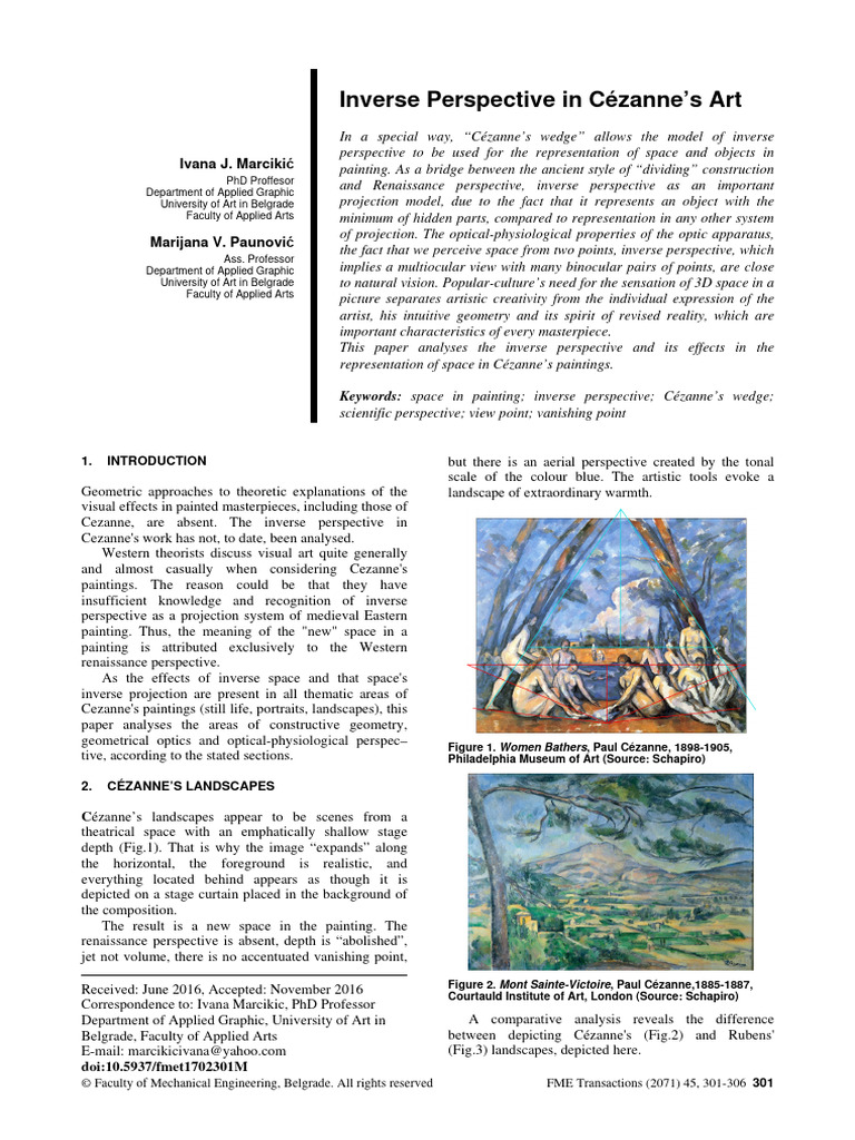 16 Imarcikic Et Al | PDF | Paul Cézanne | Perspective (Graphical)