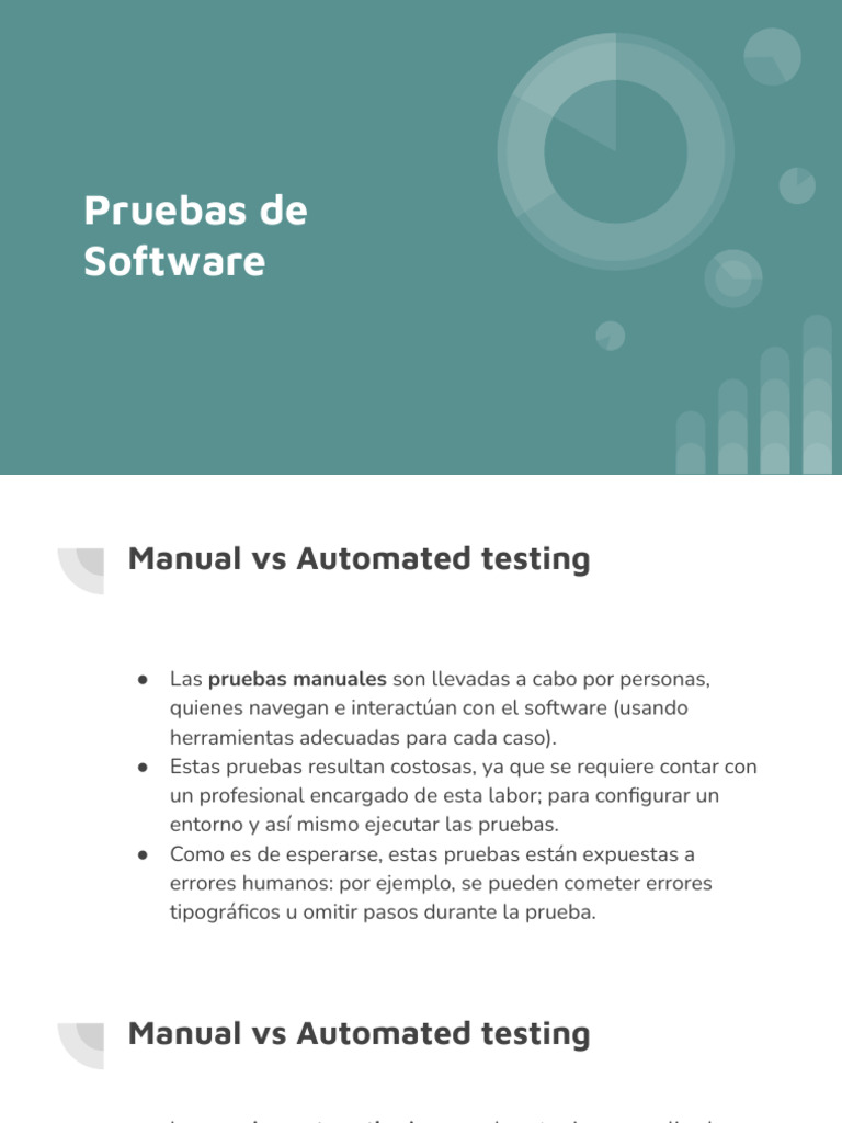 Pruebas de Software | Descargar gratis PDF | Software | Pruebas de software