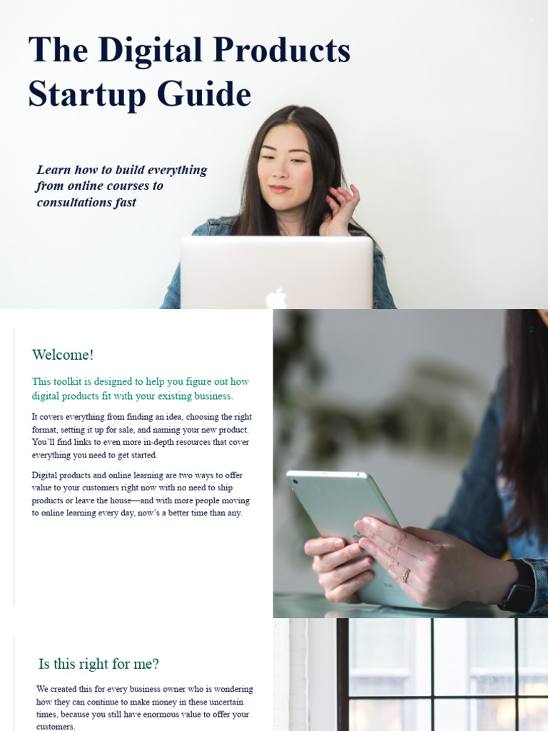 Digital Products Startup Toolkit Guide | PDF | Educational Technology ...