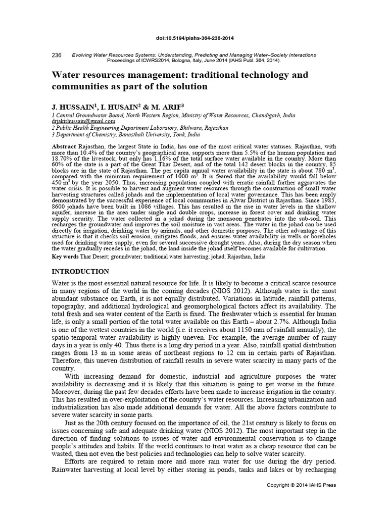 Traditional WSS | PDF | Groundwater | Water