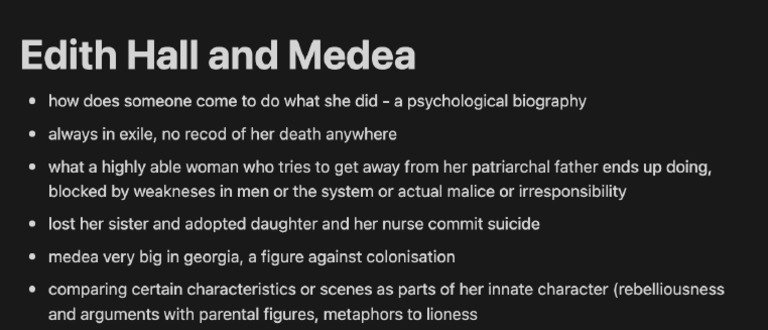 Edith Hall and Medea | PDF