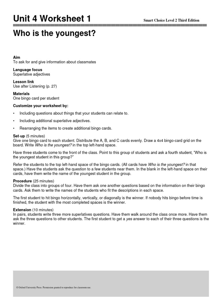 SC3e Level 2 Unit 04 Worksheet1 | PDF | Games Of Chance | Gambling Games