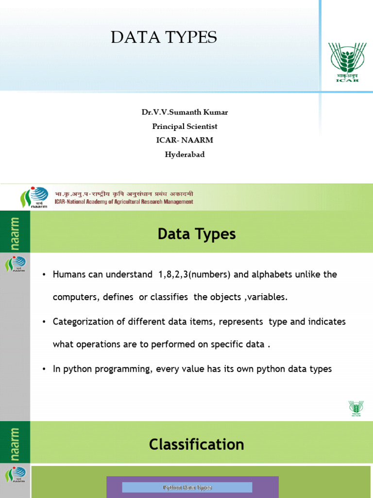 Data Types | PDF | Data Type | Integer (Computer Science) Data Types | PDF | Data Type | Integer (Computer Science)