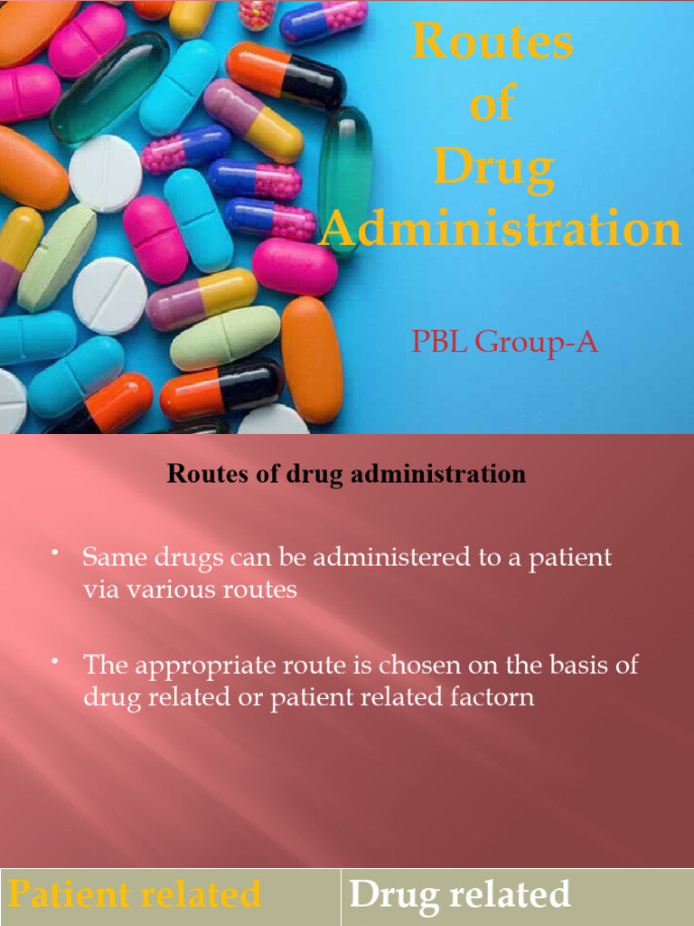 Routes of Drug Administration Overview | PDF | Topical Medication ...