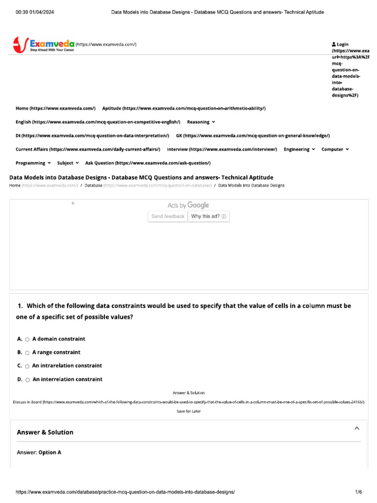 Data Models Into Database Designs-1 | PDF