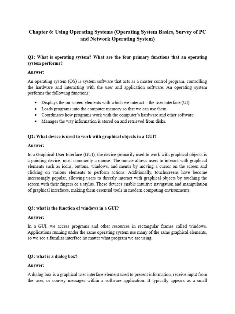 Chapter 6: Operating System Basics | Download Free PDF | Graphical User ... Chapter 6: Operating System Basics | Download Free PDF | Graphical User ...