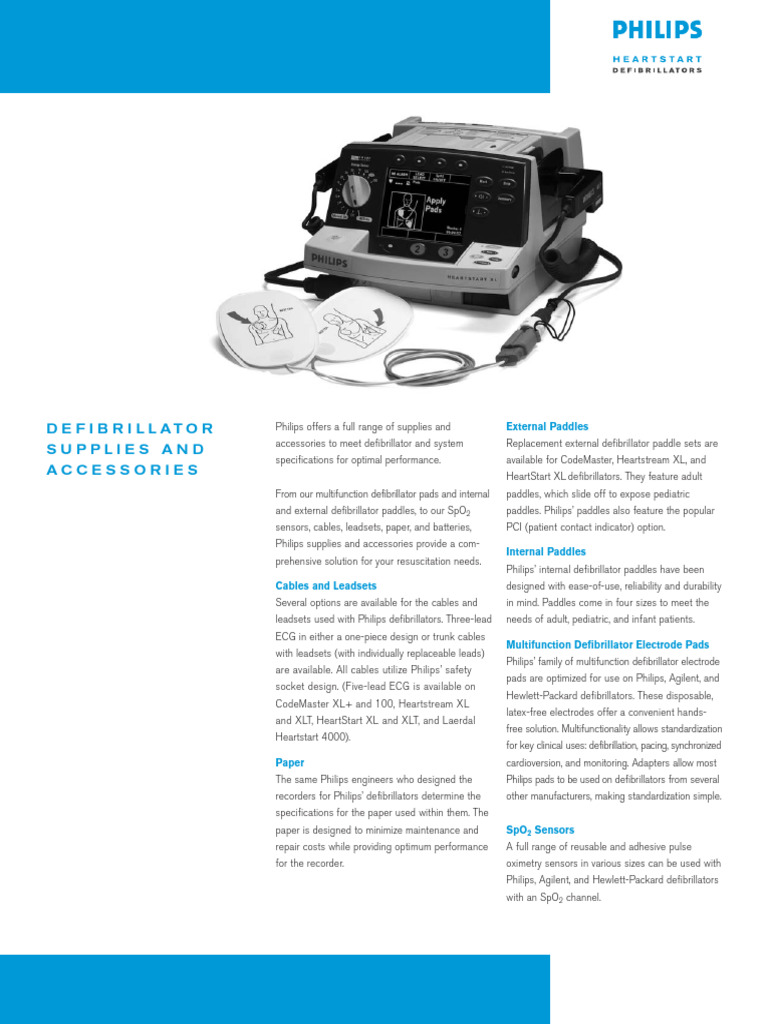 MANUAL TECNICO Philips HEARTSTART | PDF | Equipment | Cardiology