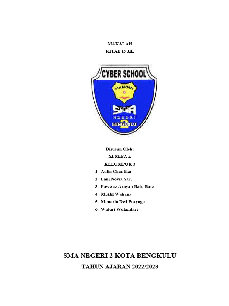 Sejarah dan Macam Kitab Injil | PDF