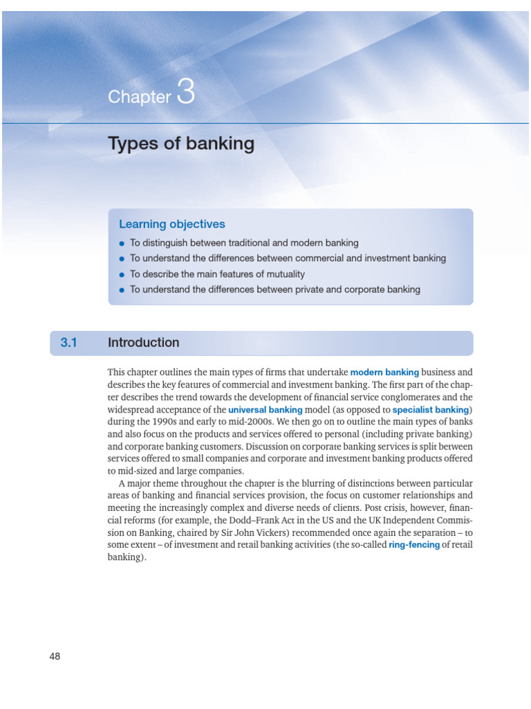10- Type of Banking | PDF | Factoring (Finance) | Banks