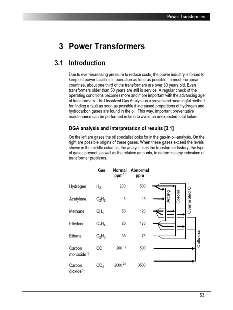 DGA Reference VALUES | Download Free PDF | Transformer | Electricity