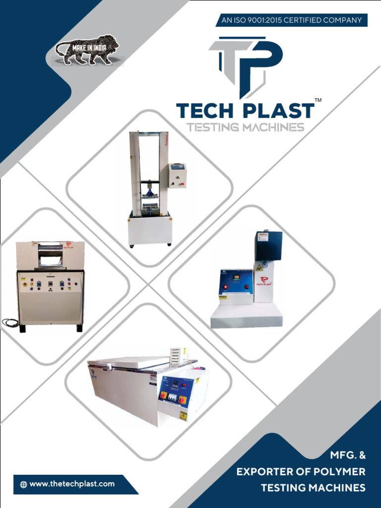 Techplast Testing Machines | PDF | Pipe (Fluid Conveyance) | Power Supply