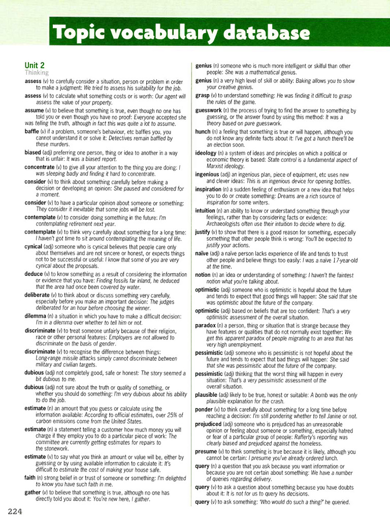 Destination C1 & C2 - Vocabulary | PDF