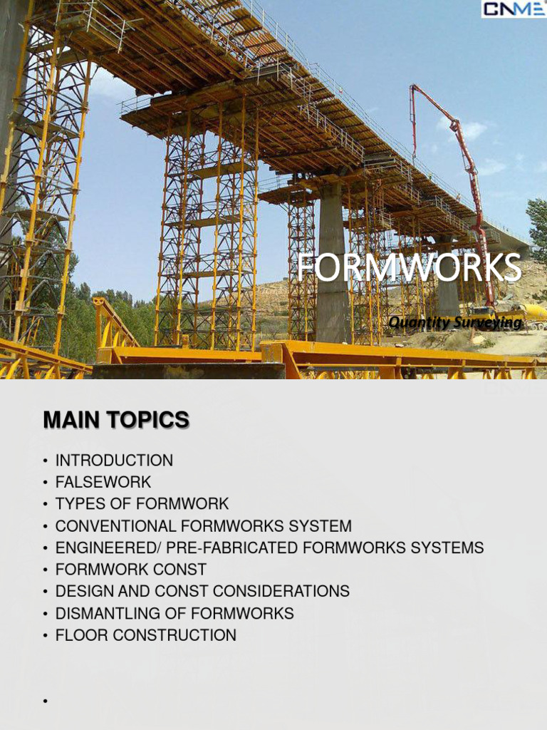 Lec5 Ce429 Formworks | PDF | Concrete | Beam (Structure)