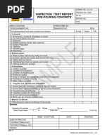 Concrete Inspection Checklist | PDF