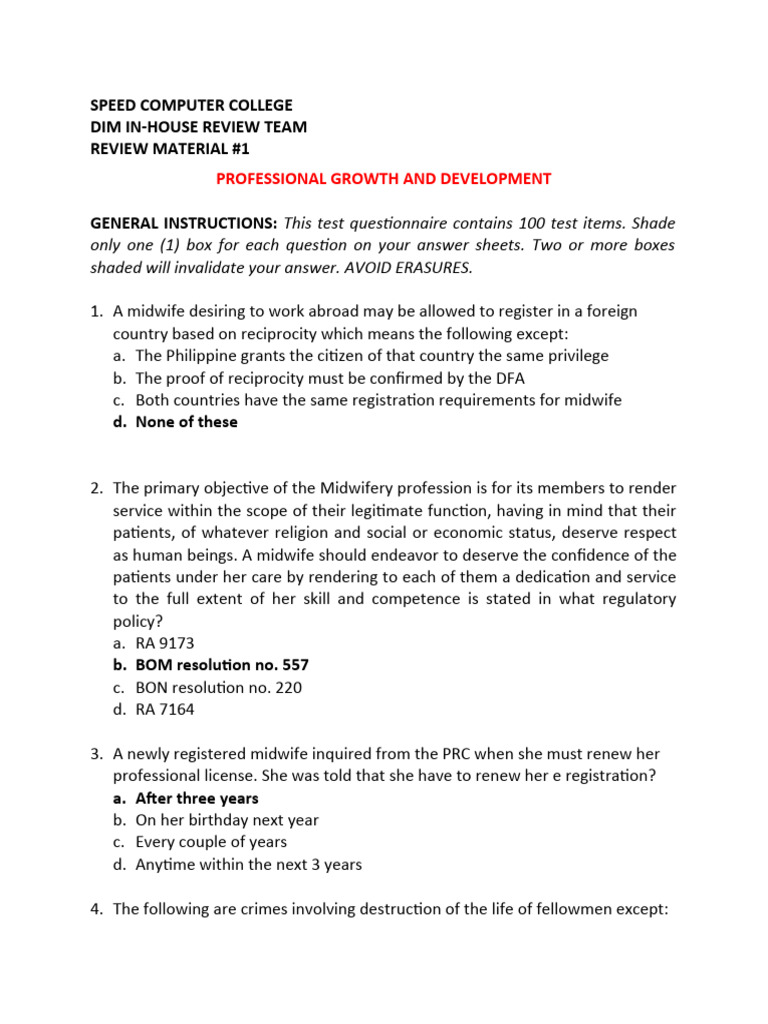 RM1 reviewer | PDF | Midwife | Nursing