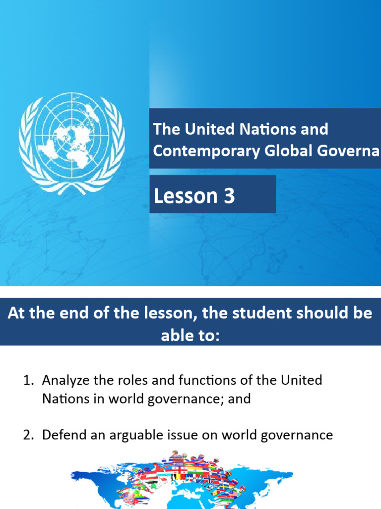 Ge World Lesson 4 | PDF | Governance | Global Governance