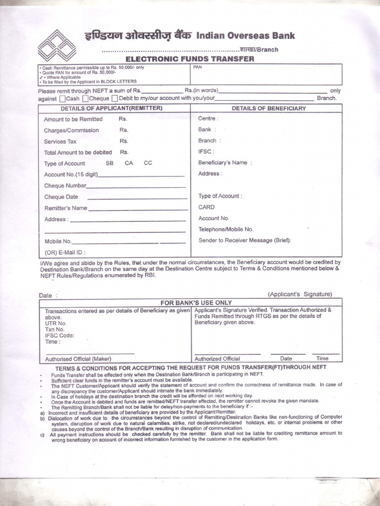 Indian Overseas Bank | PDF