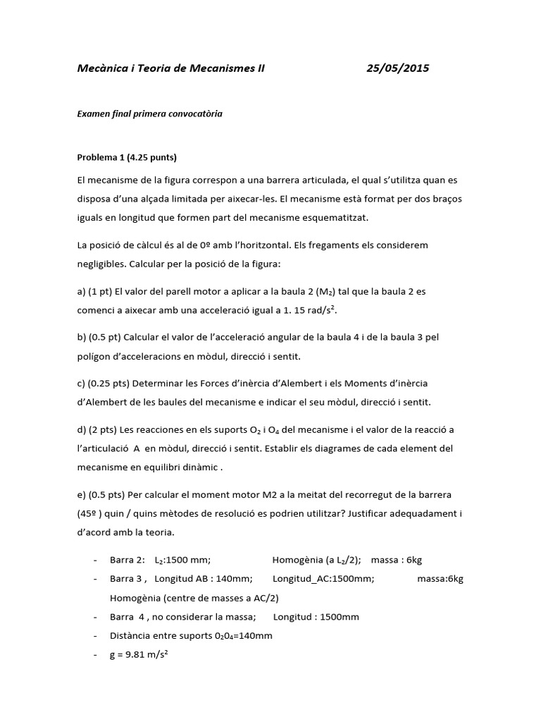 MTM II Mayo 2015 | PDF