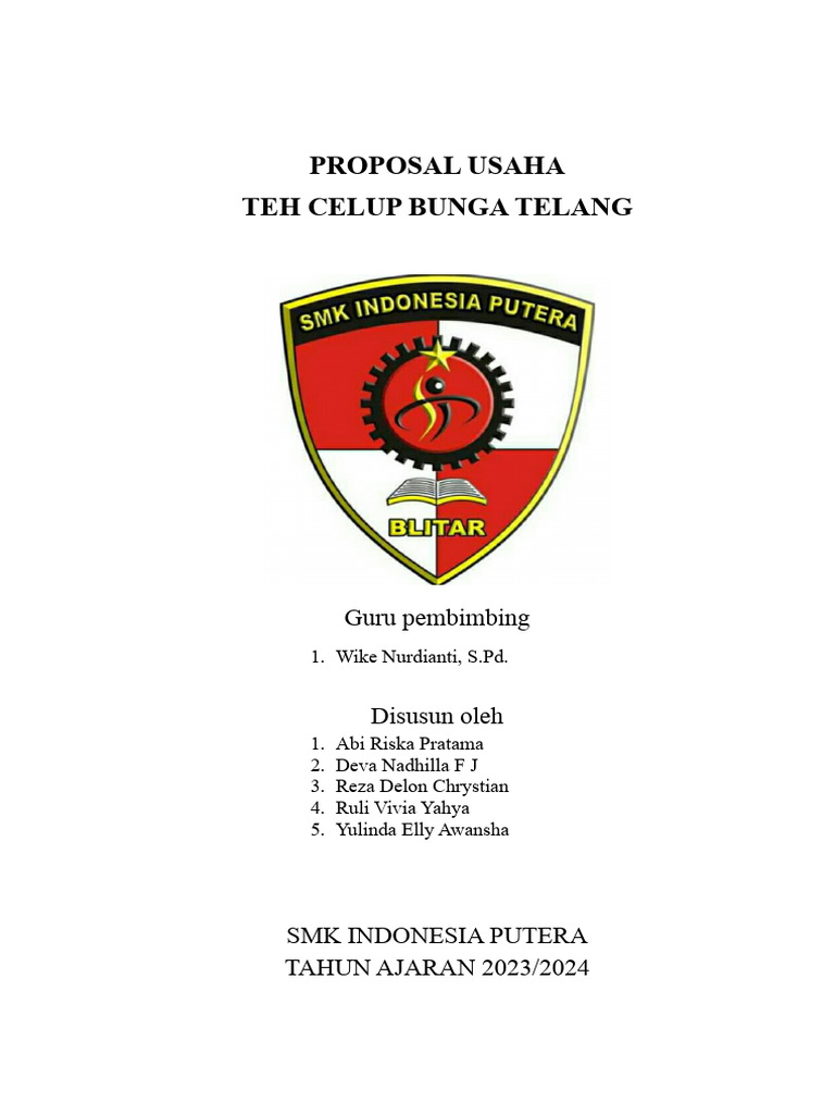 Proposal Teh Bunga Telang | PDF