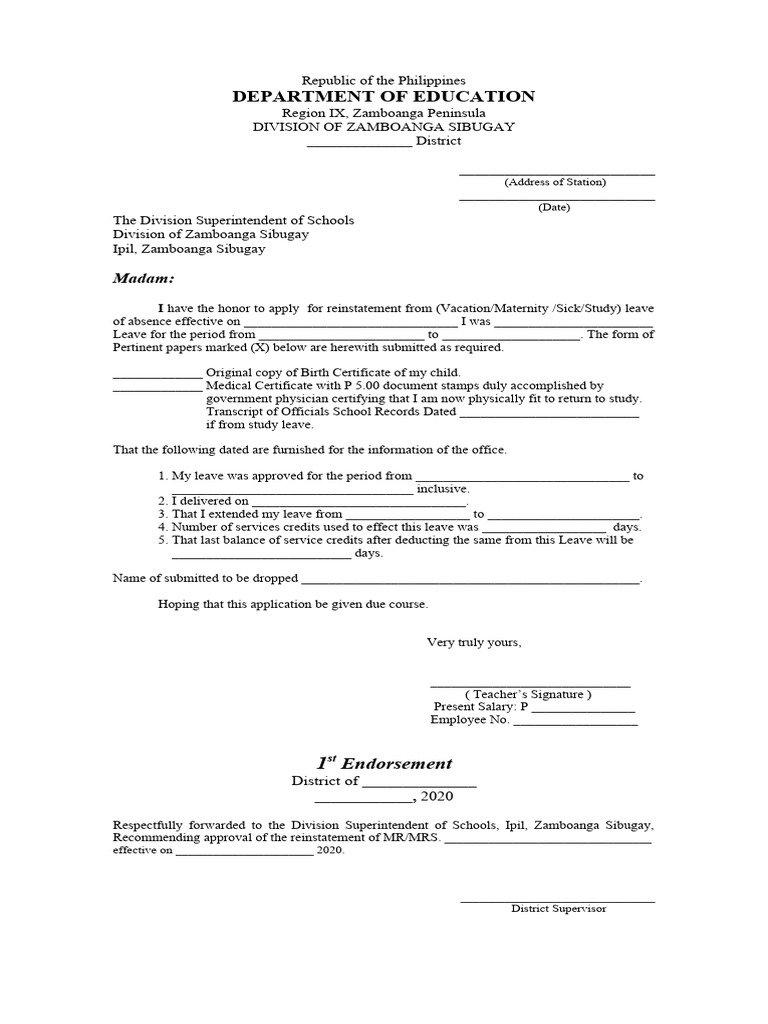 Reinstatement Form | PDF