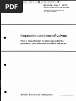 API 598 Valve Test Pressure Guide | PDF | Technology & Engineering