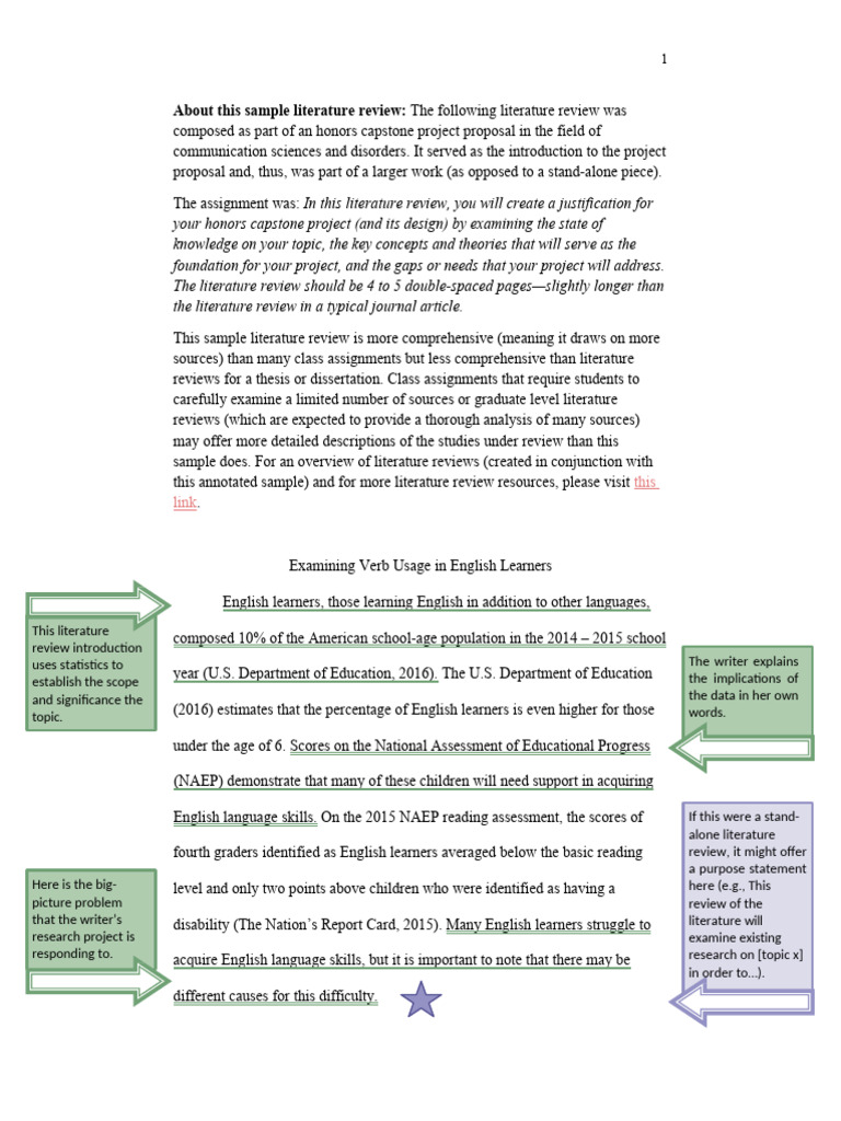 Annotated Literature Review | PDF | English As A Second Or Foreign ...