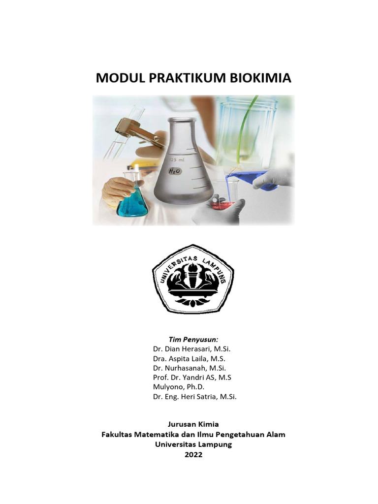 Penuntun Praktikum Biokimia K22 | PDF