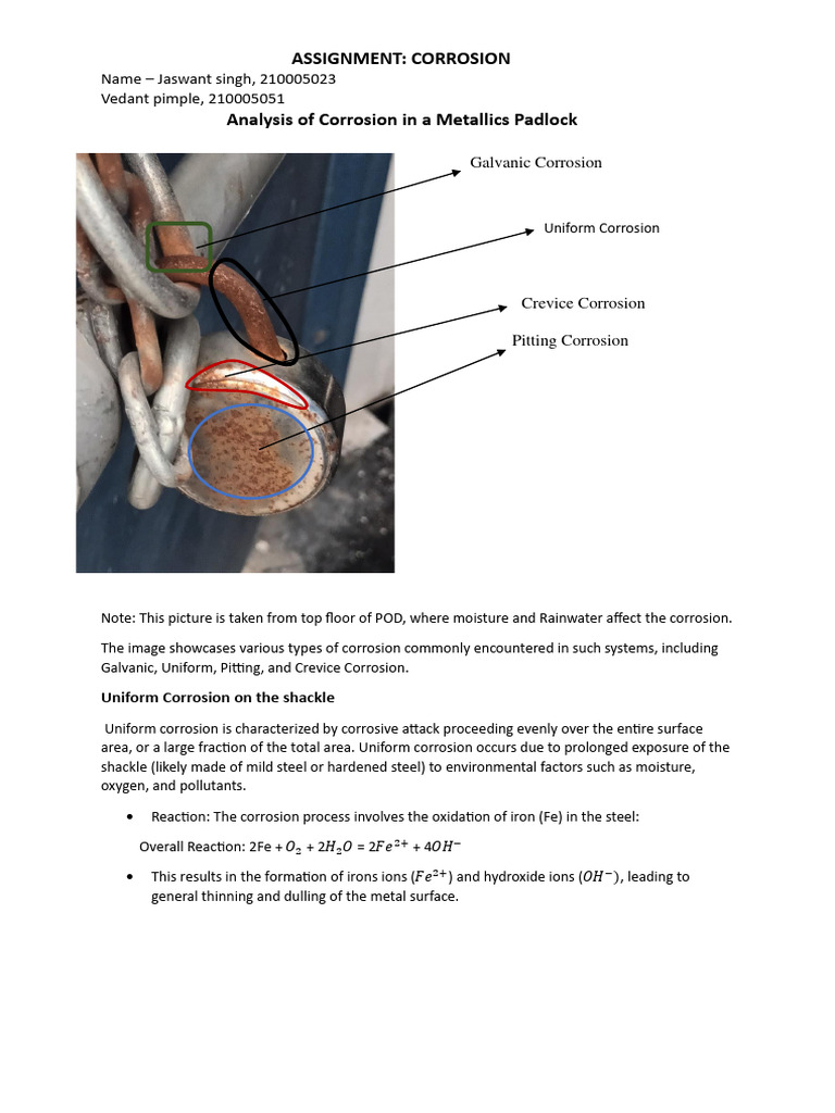 padlock corrosion | PDF | Corrosion | Building Engineering