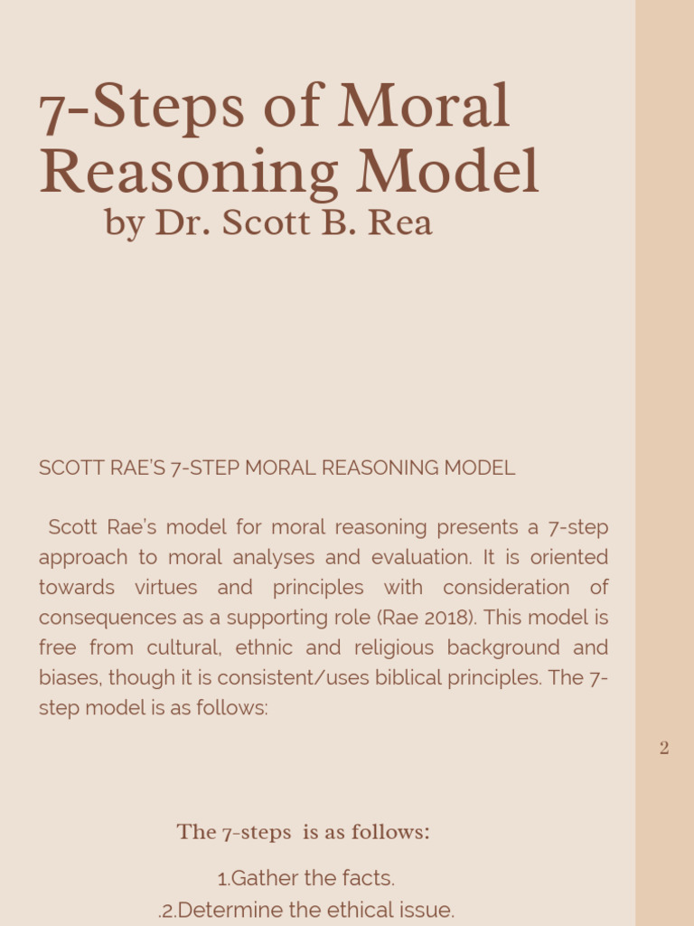 7 Steps of Moral Reasoning Model | PDF | Organ Donation | Organ ...