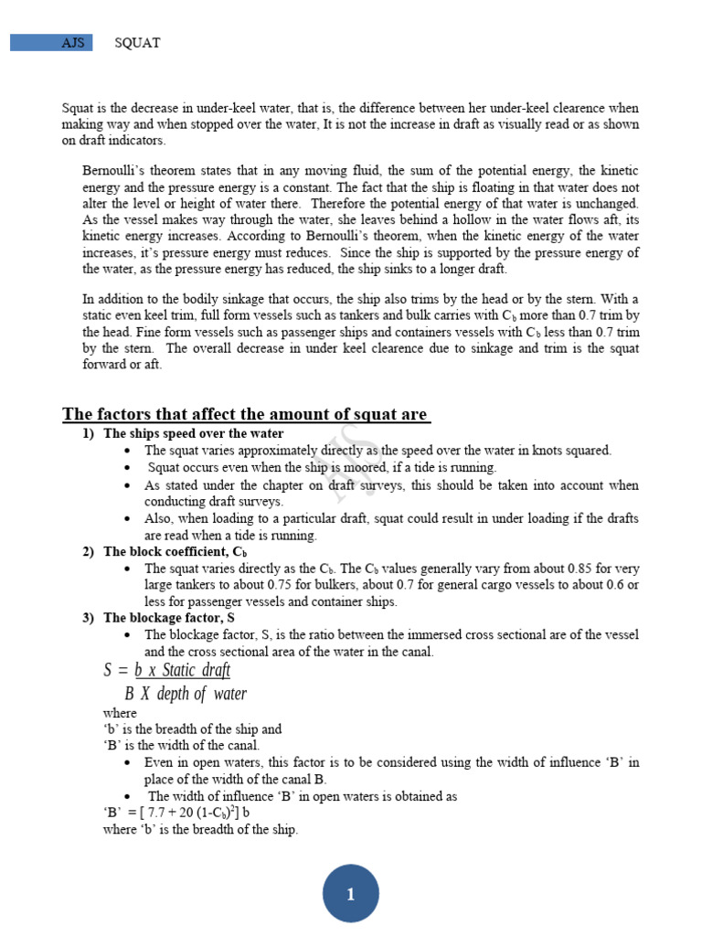 SQUAT | PDF | Ships | Water