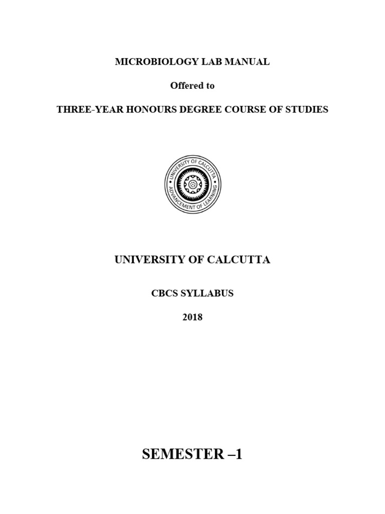 CC101 Manual | PDF | Agar | Sterilization (Microbiology)