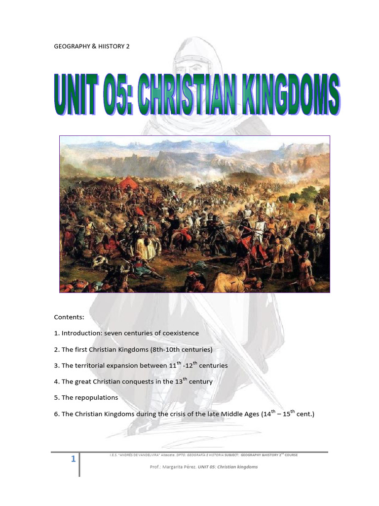 UNIT 05. CHRISTIAN KINGDOMS | PDF
