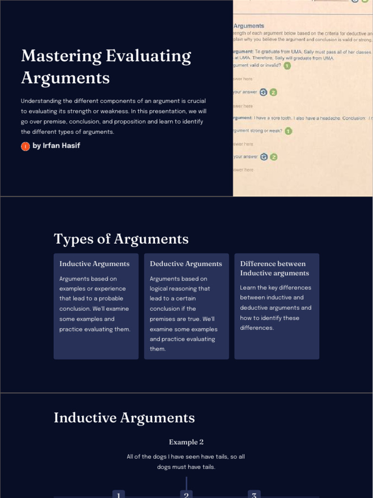 Mastering Evaluating Arguments | PDF | Argument | Fallacy