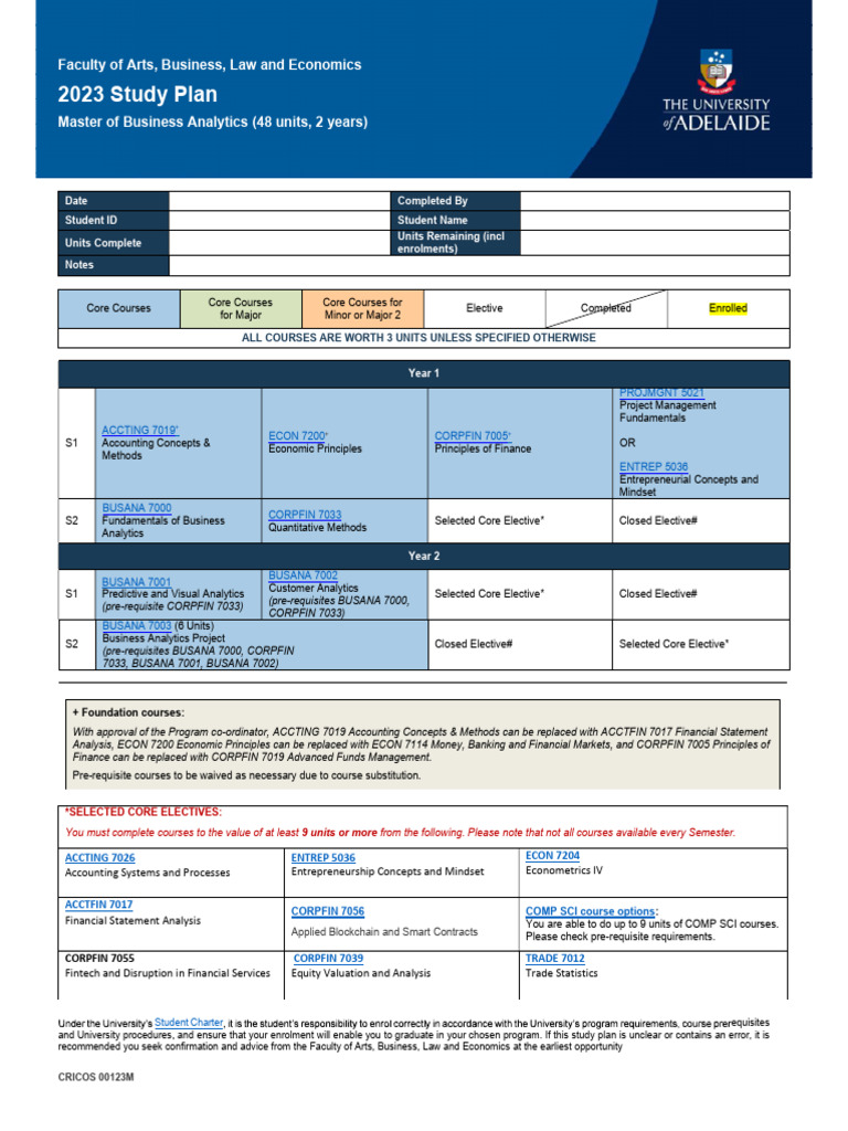 Study Plan | PDF | Analytics | Business