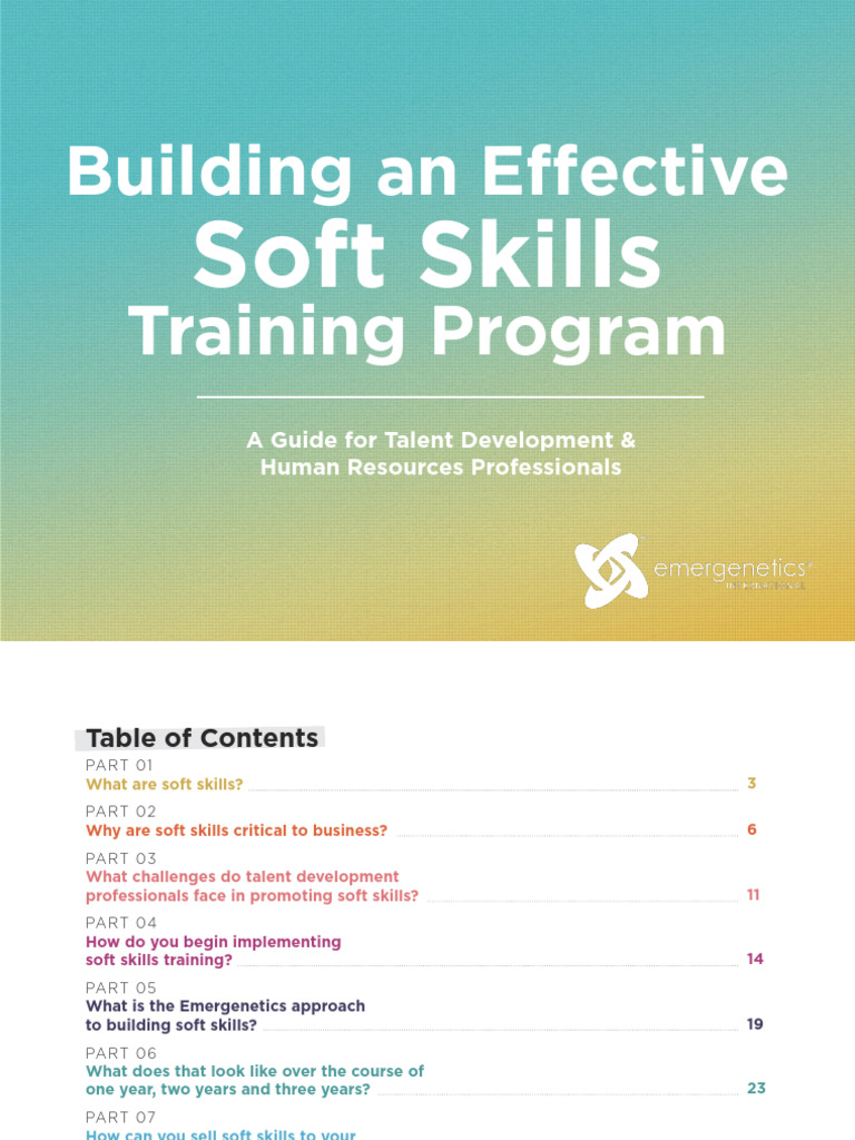 Building An Effective Soft Skills Training Program | PDF | Leadership ...