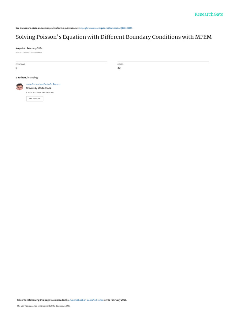 Solving Poissons Equation | PDF | Partial Differential Equation ...