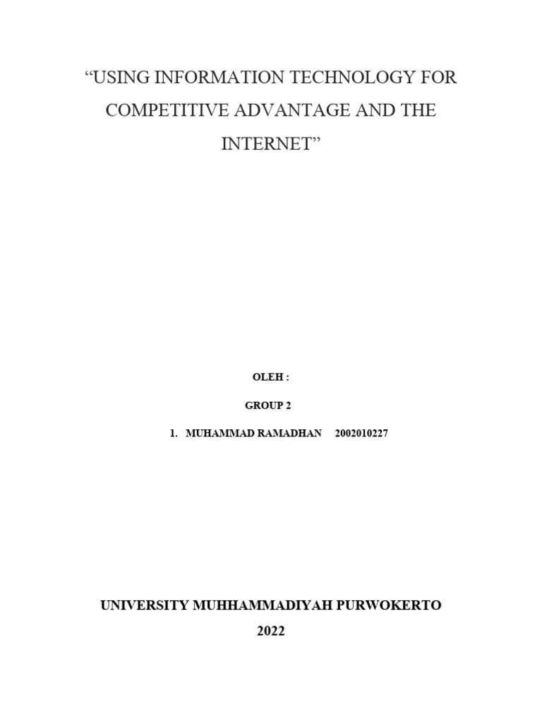 Mis Studycase and Summary | PDF | Competitive Advantage | Strategic Planning