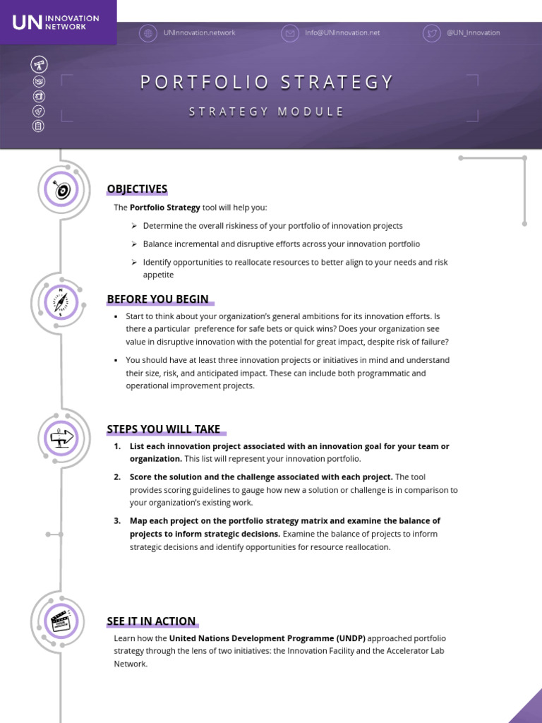 Innovation Portfolio Strategy Guide | PDF | Innovation | Risk