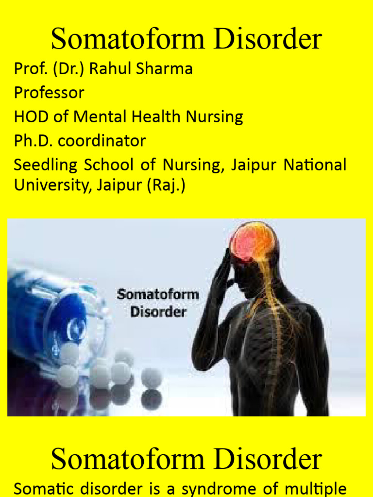 Somatoform Disorder | PDF | Mental Disorder | Psychology