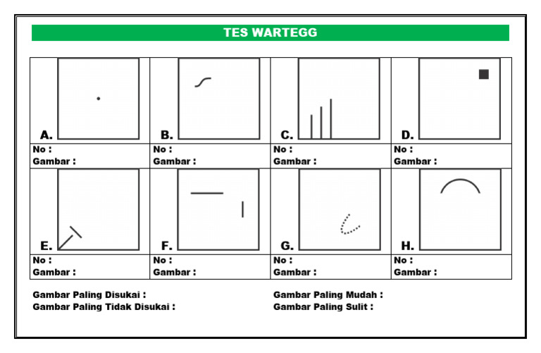 Lembar Kerja Tes Wartegg | PDF