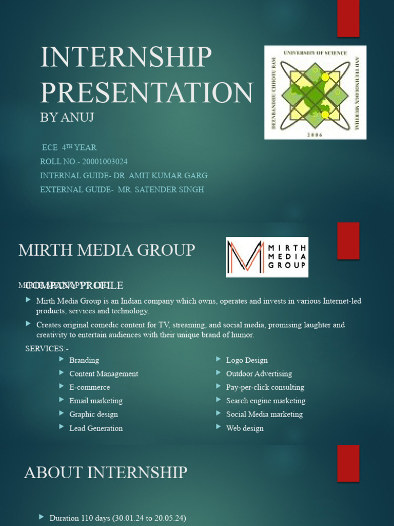 Internship Anuj | PDF | World Wide Web | Internet & Web